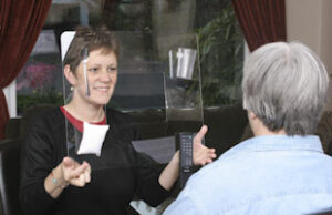 Eye Gaze Board (Clear) and Stand | Britteny Asher Consulting